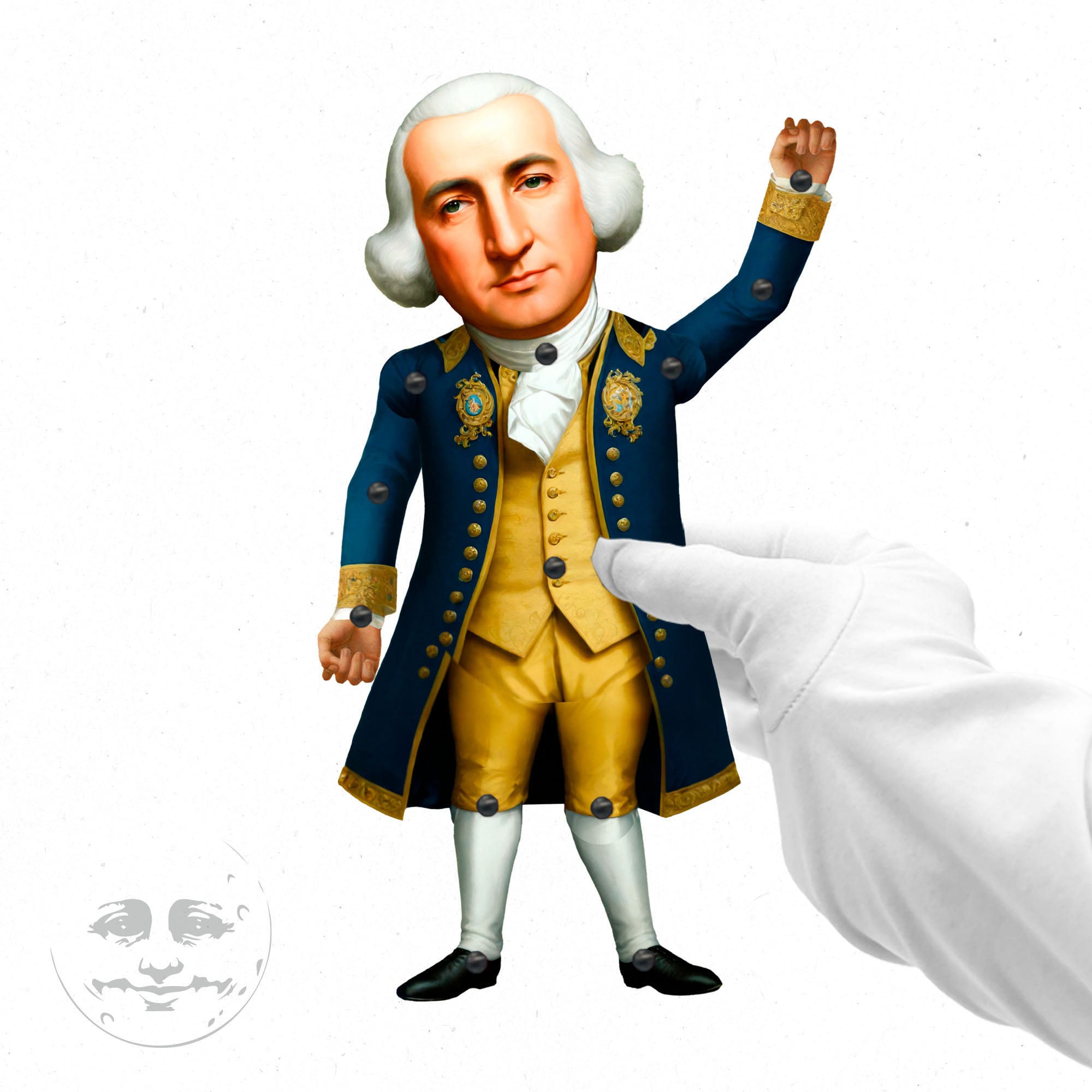 George Washington Articulated Paper Doll – Meggie Retrow Boutique