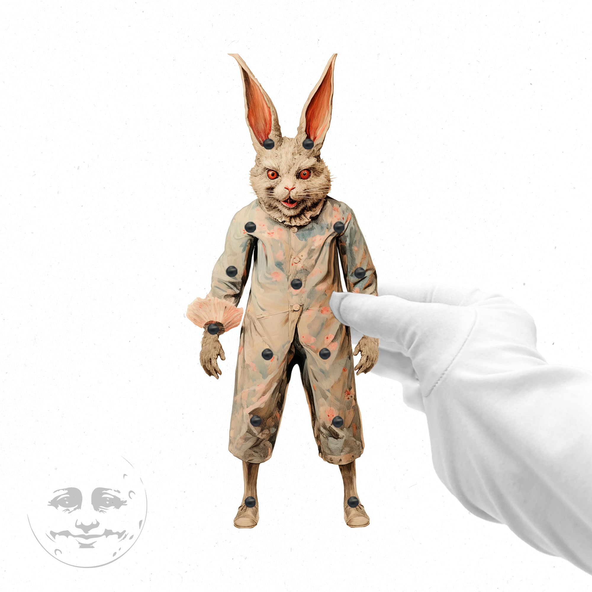 Nancy Rabbit Movable Paper Doll – Meggie Retrow Boutique