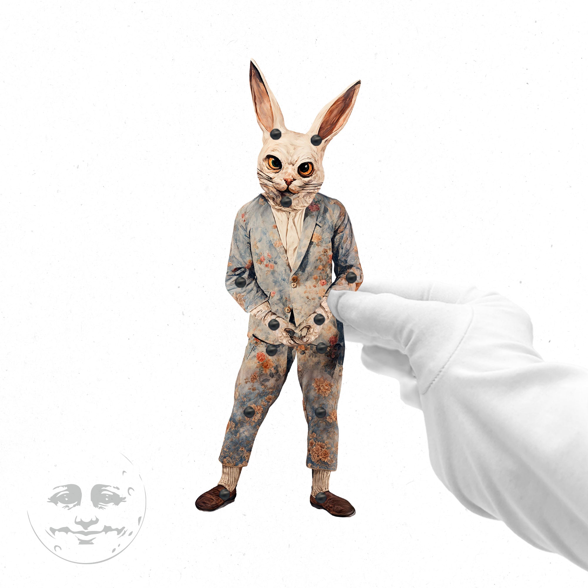 Mr. RABZ Rabbit Movable Paper Doll – Meggie Retrow Boutique
