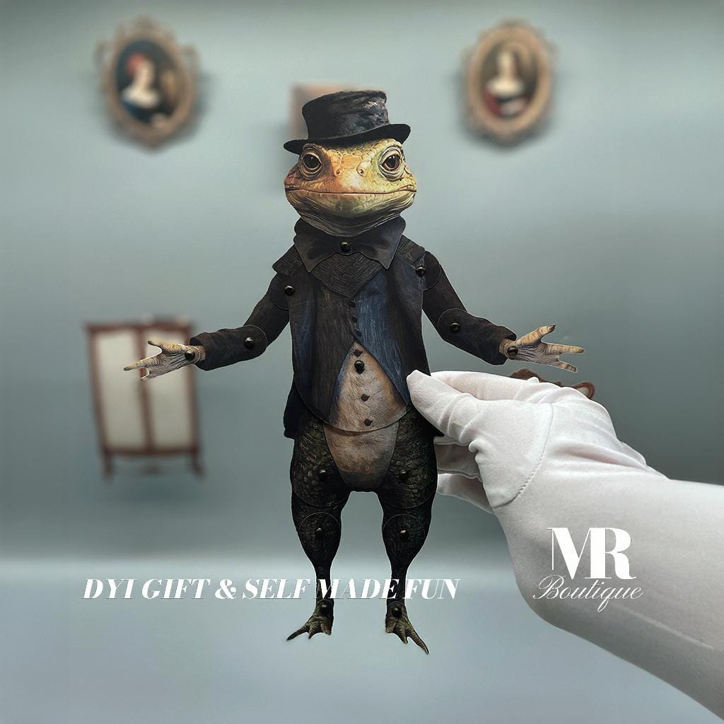 Unique Articulated Paper Dolls and Movable Action Figures