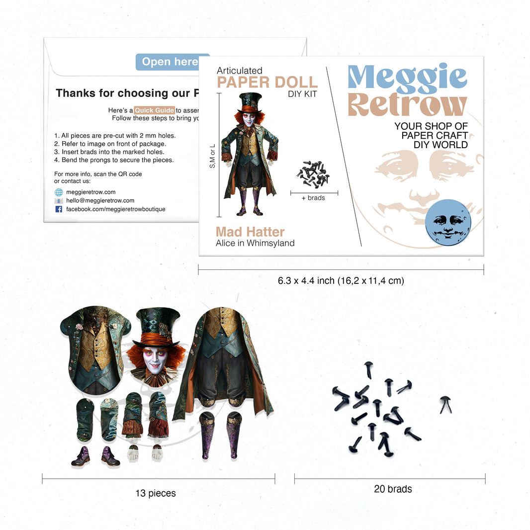 Unique Articulated Paper Dolls and Movable Action Figures – Meggie ...