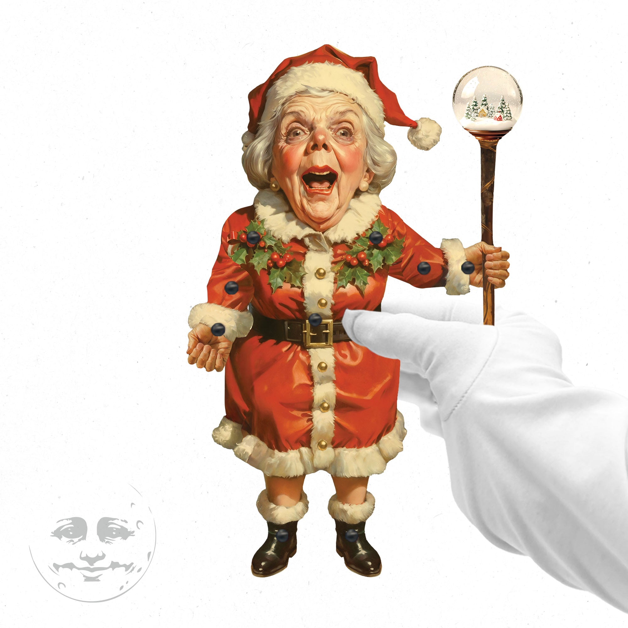 Miss Claus - Articulated Paper Doll – Meggie Retrow Boutique