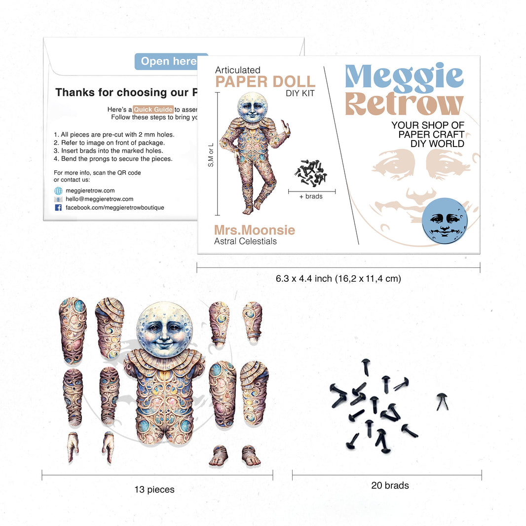 Unique Articulated Paper Dolls and Movable Action Figures – Meggie ...