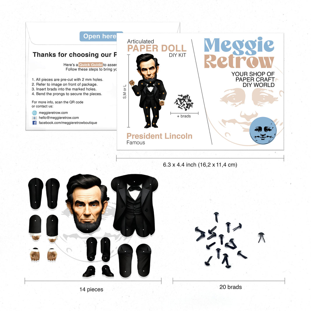 Celebrities Articulated Paper Dolls | Historical Figures & US ...