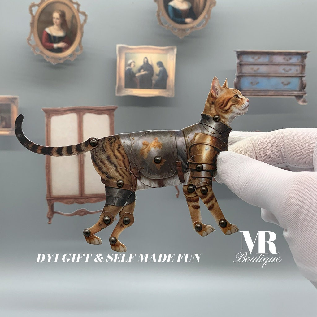 Sir Meow Movable Paper Doll DOUBLE Sided – Meggie Retrow Boutique