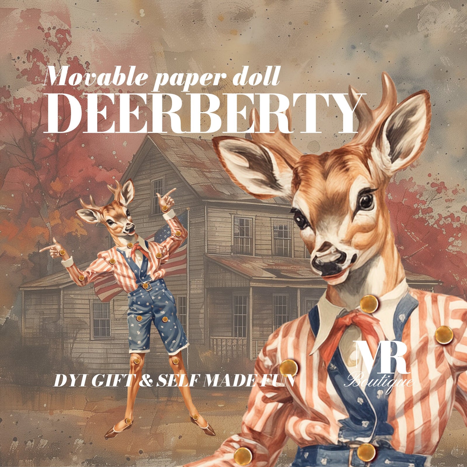 Unique Articulated Paper Dolls and Movable Action Figures