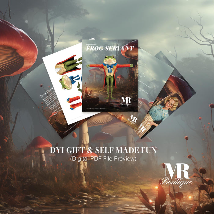 Frog Servant Movable Paper Doll