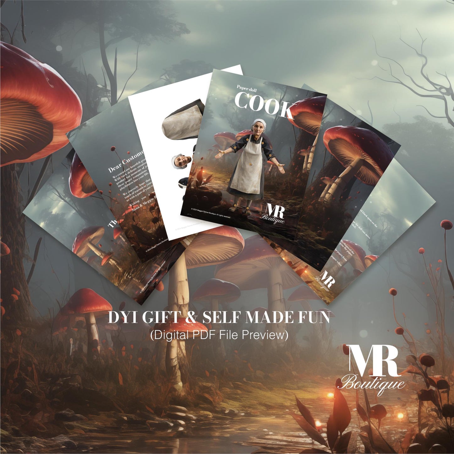 Cook Movable Paper Doll