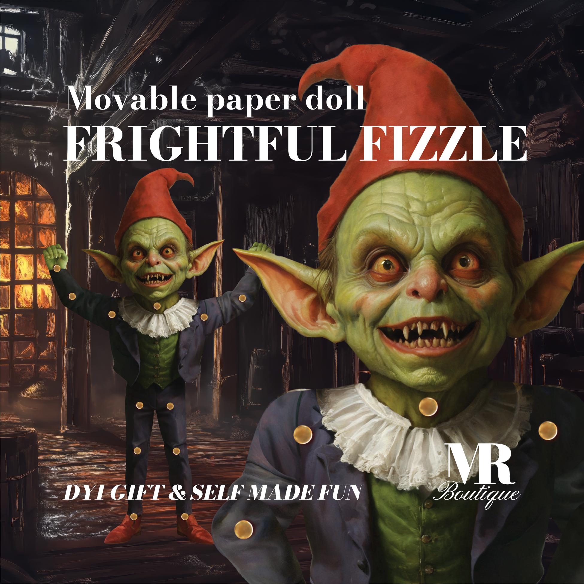Frightful Fizzle Movable Paper Doll