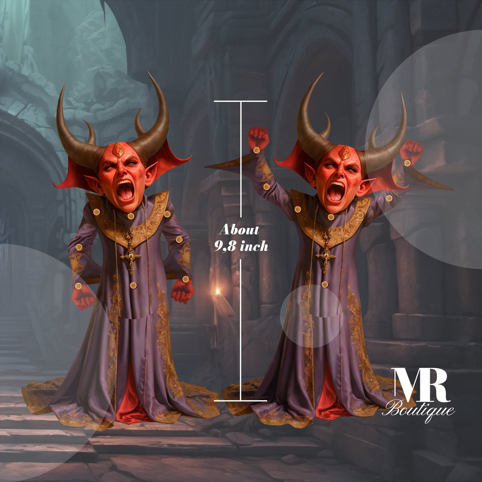 Articulated Inferna Demon Paper Doll