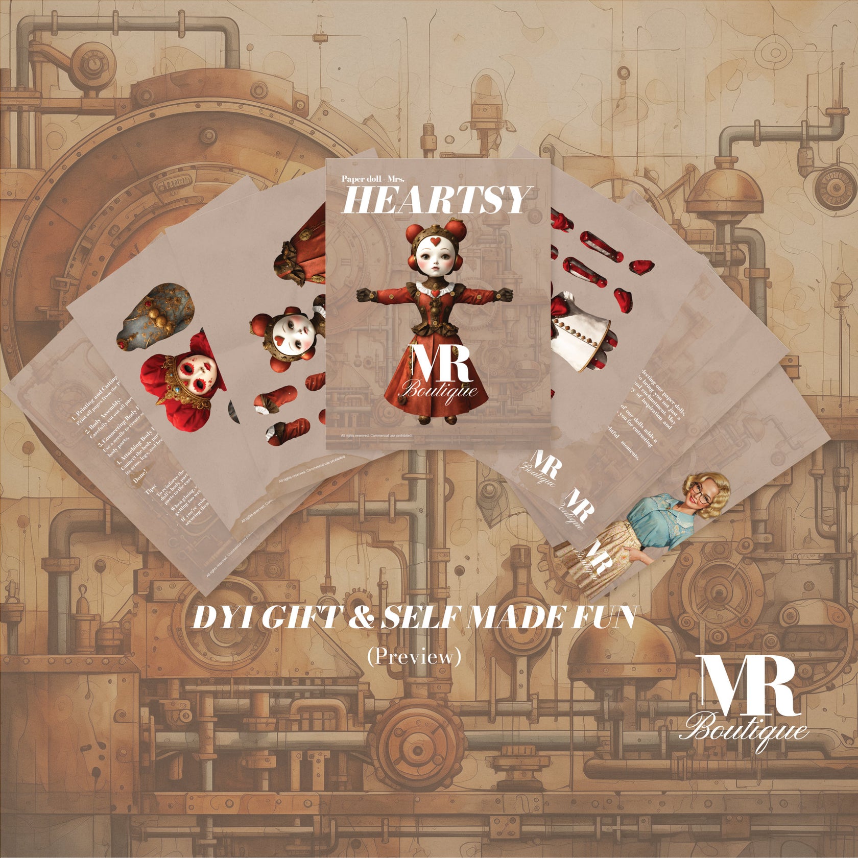 STEAM BUNDLE: Articulated Paper Doll Collection – Meggie Retrow Boutique
